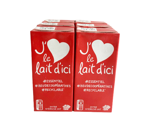 Lait entier UHT x6 – DurabL